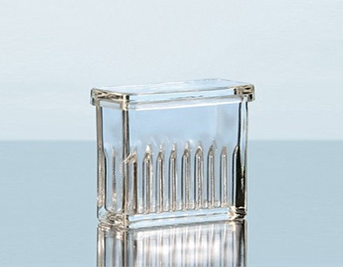 Hộp Nhuộm Lam Thủy Tinh Loại Hellendahl Duran