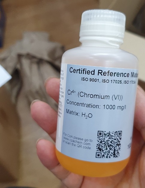 Crom hóa trị sáu - Chromium(6+) tinh khiết