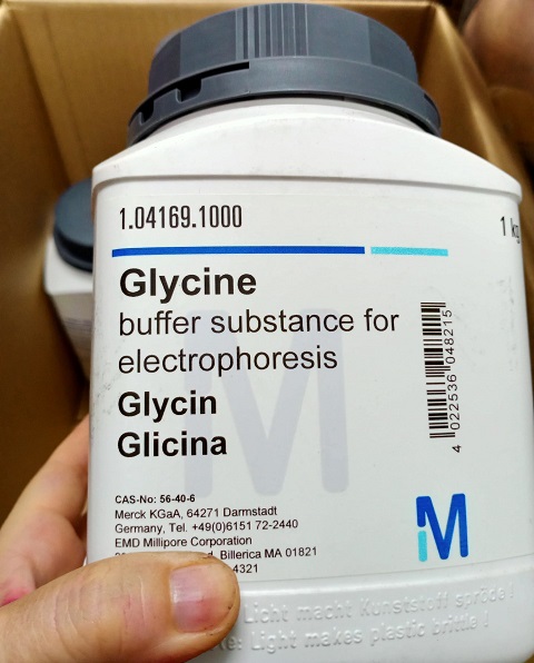 Glycine (C₂H₅NO₂) tinh khiết - hàng Merk