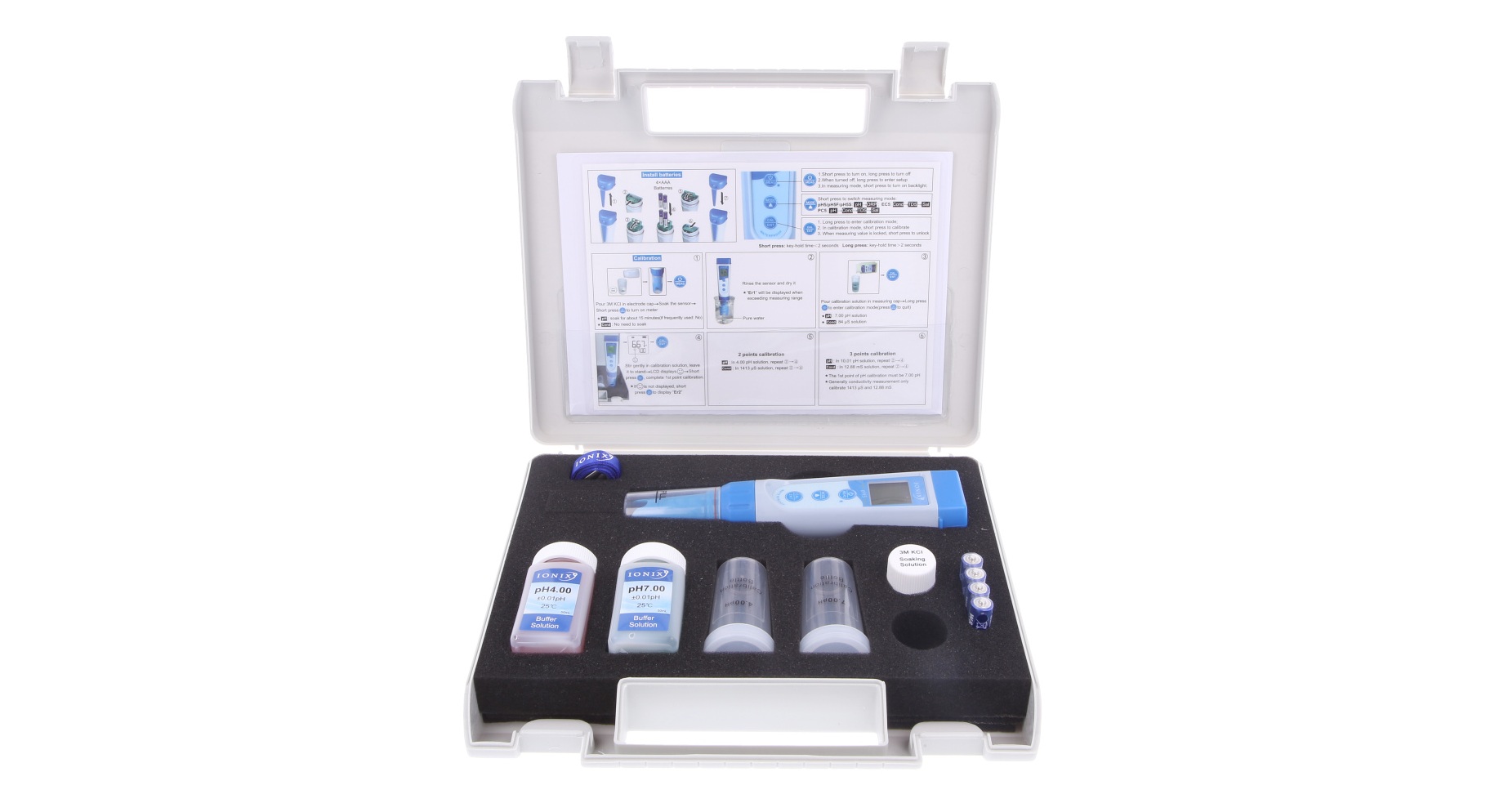 Bút Đo Đa Chỉ Tiêu Nước PH,EC,TDS,Nhiệt Độ Ionix Instruments PC5 Tester Kit